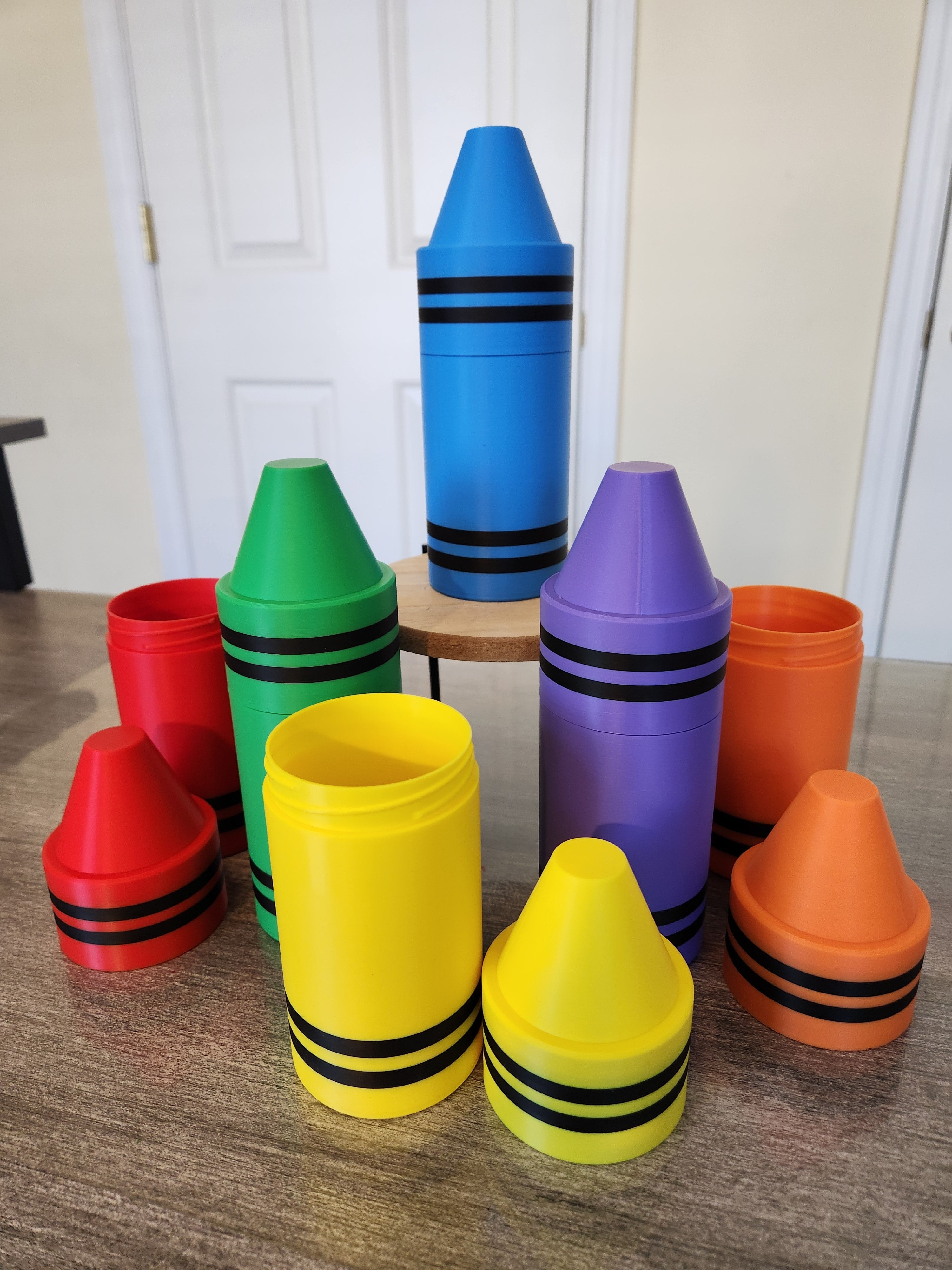 Crayon Container, Crayon Storage, 3D Printed, Craft Storage, Back to ...